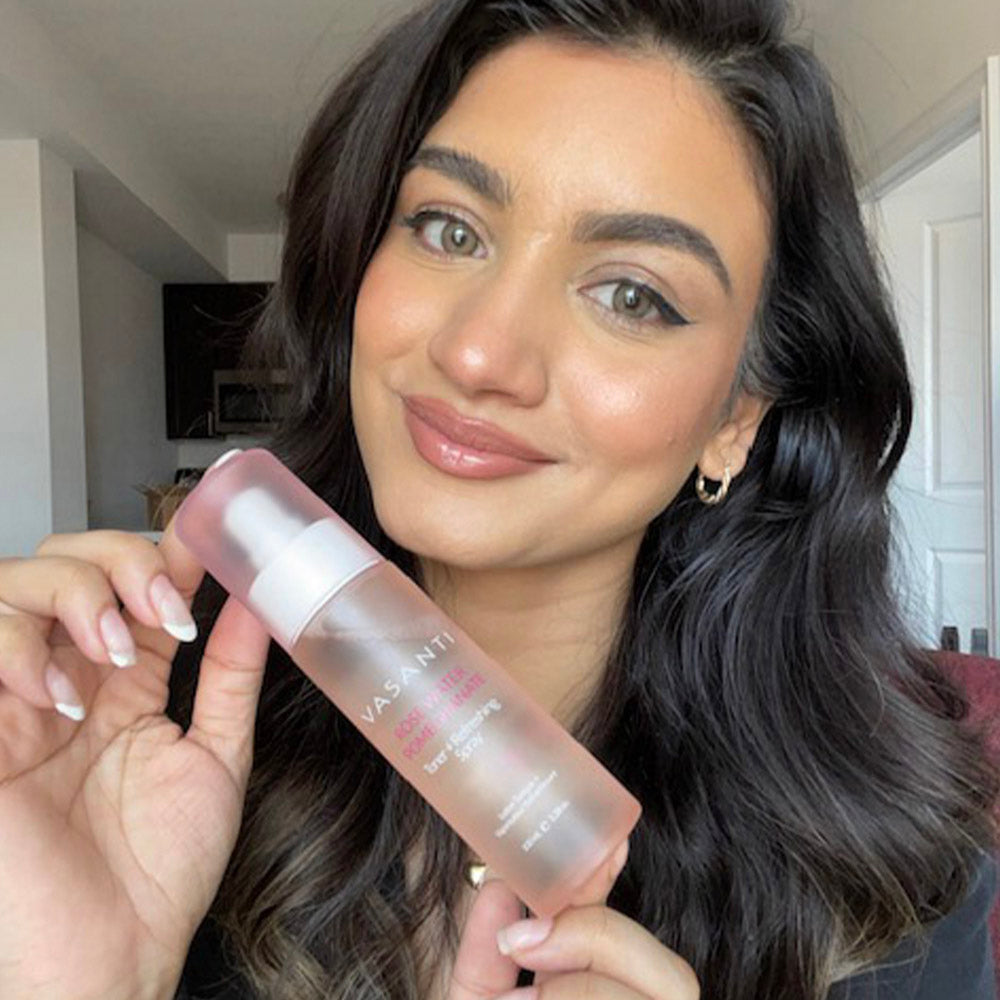 Rosewater Pomegranate Refreshing Spray - Powerhouse Toner – Vasanti ...